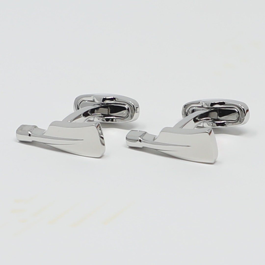 Silver Tone Rowing Oar Cufflinks Canoe Kayak Paddle Cufflinks Best ...