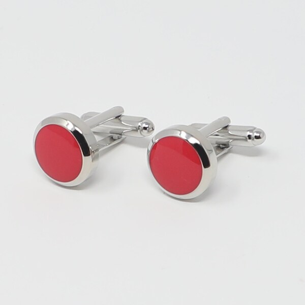 Red Cufflinks - Etsy