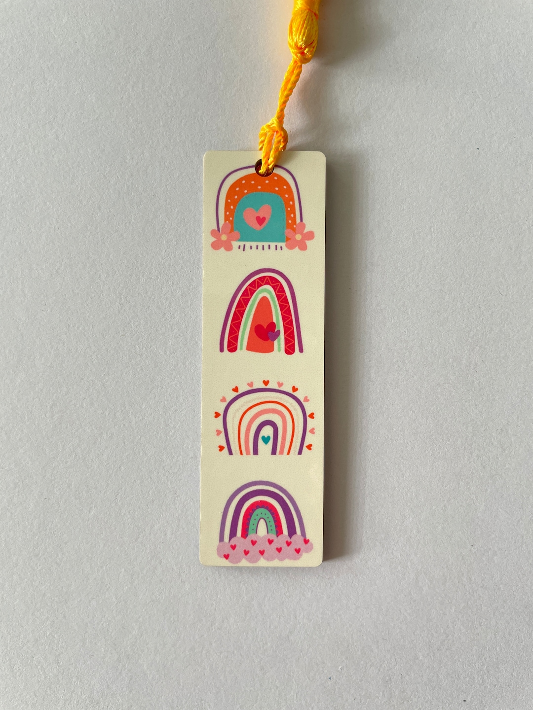 Colorful Bookmark, Rainbow Bookmark, Page Marker, Gift for Book Lover ...