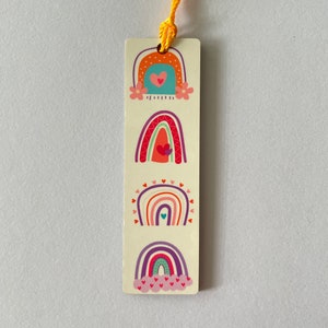 Colorful Bookmark, Rainbow Bookmark, Page Marker, Gift for Book Lover ...
