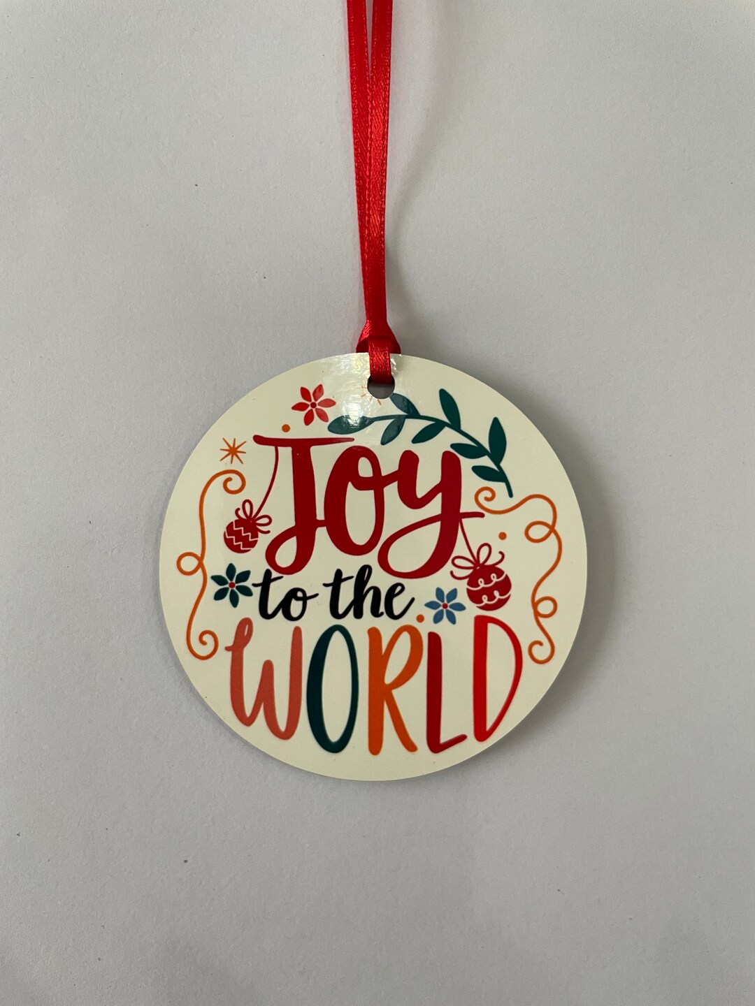 Joy to the World Christmas Ornament, Christmas Tree Decoration ...