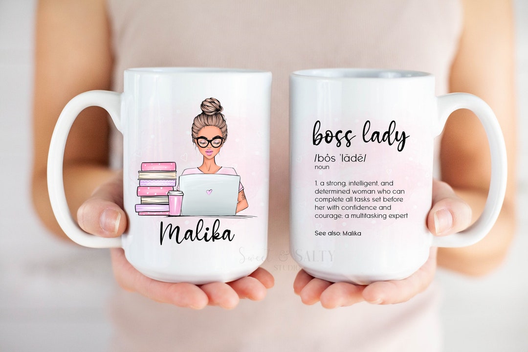 Personalized Boss Lady Coffee Mug, Boss Lady Gift, Boss Lady Coffee Mug ...
