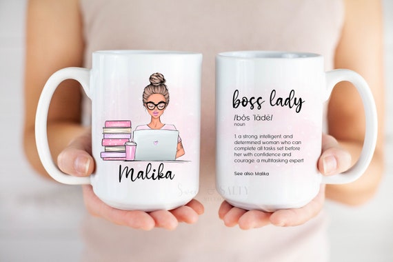 Personalized Boss Lady Coffee Mug Boss Lady Gift Boss Lady - Etsy