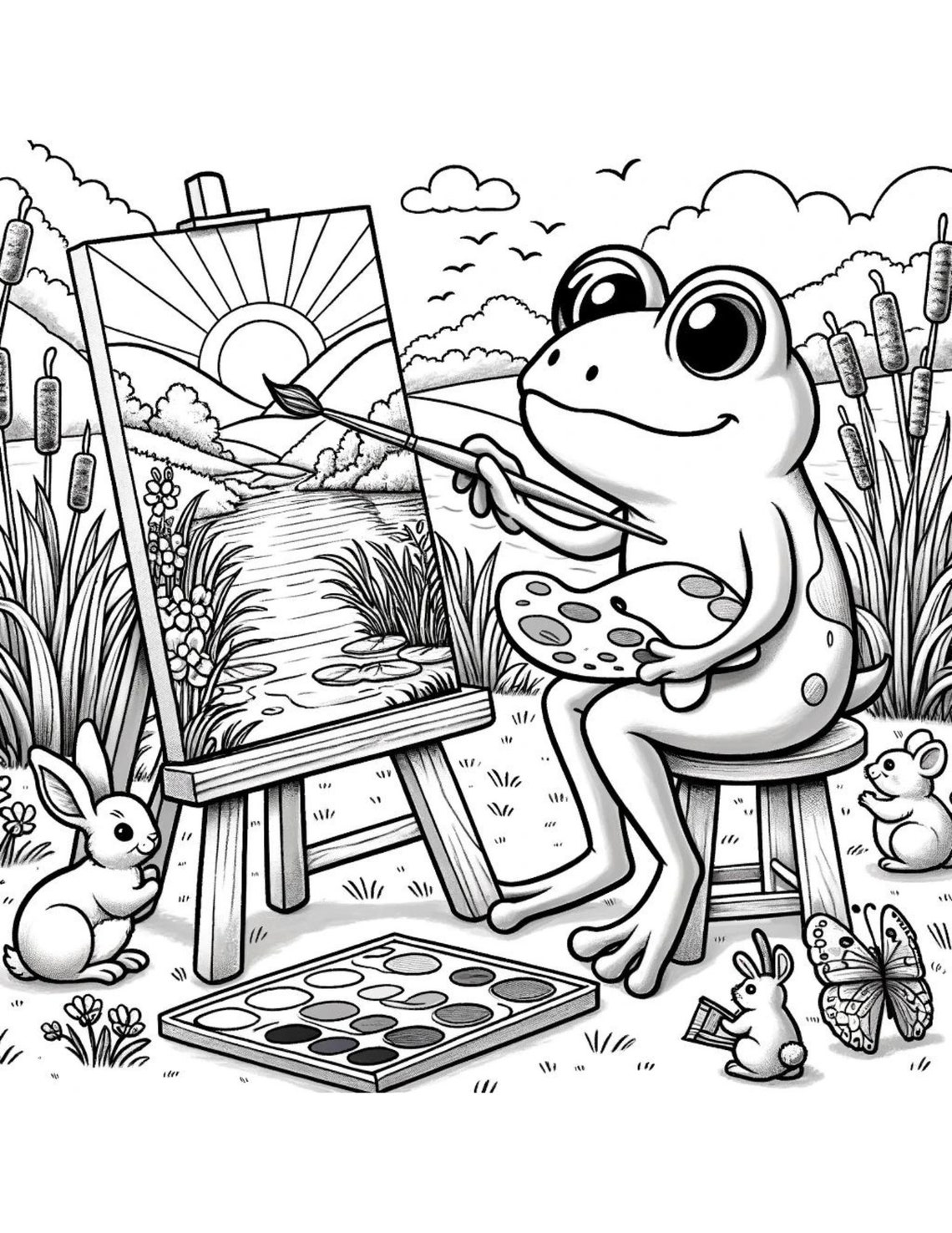 Leap Day Coloring Page ,20 Pages of Celebrating Frog Coloring Books ...