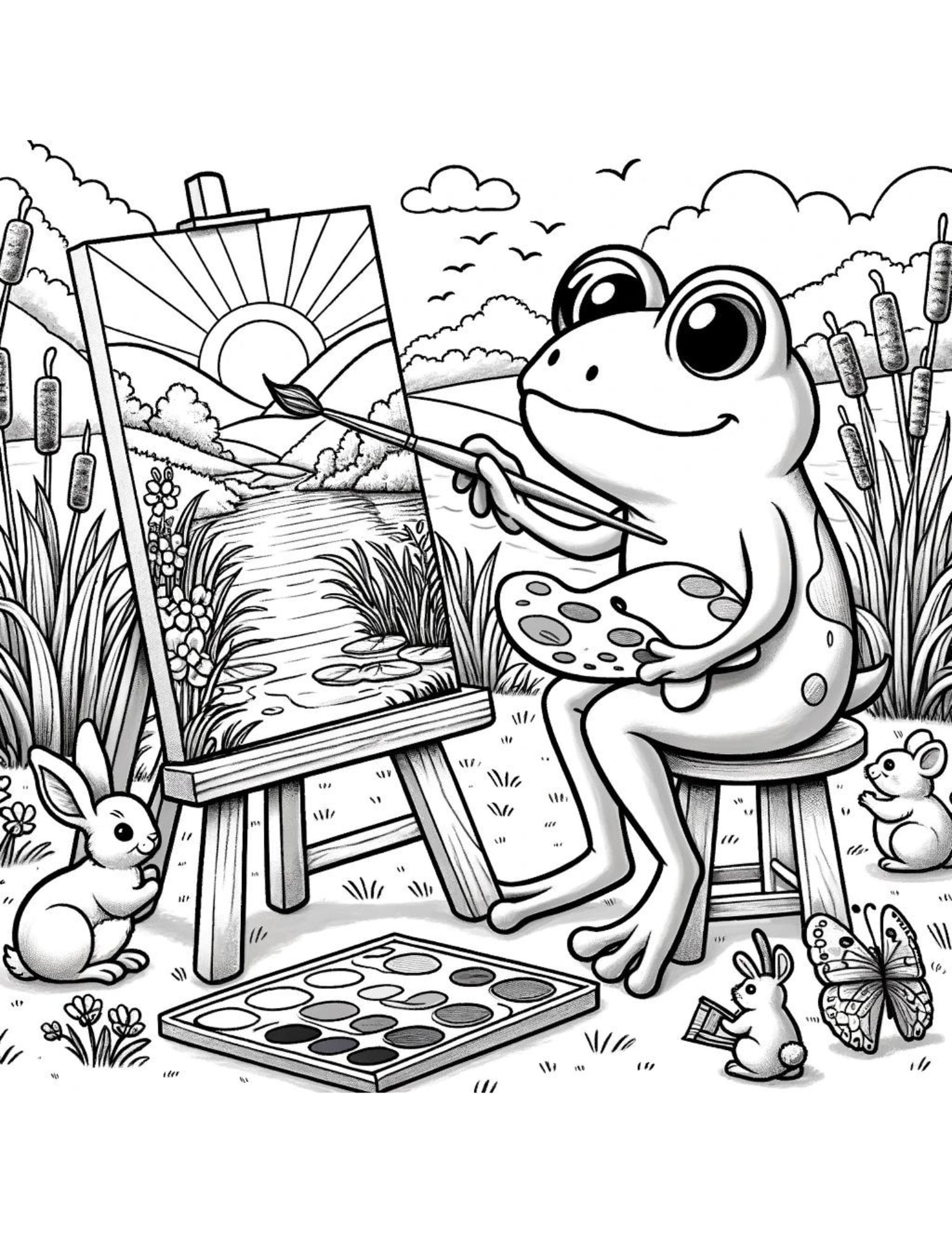 Leap Day Coloring Page ,20 Pages of Celebrating Frog Coloring Books ...