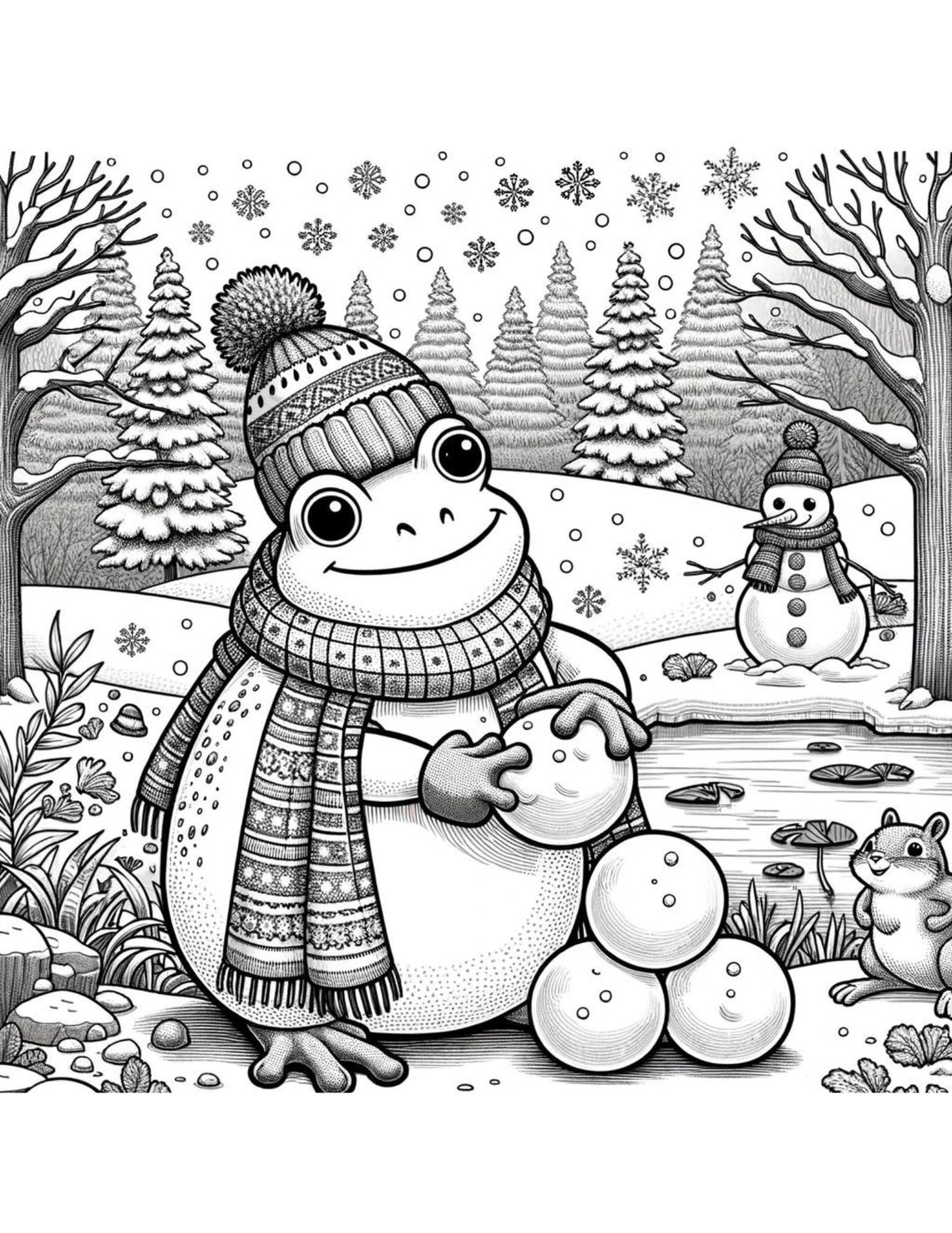 Leap Day Coloring Page ,20 Pages of Celebrating Frog Coloring Books ...