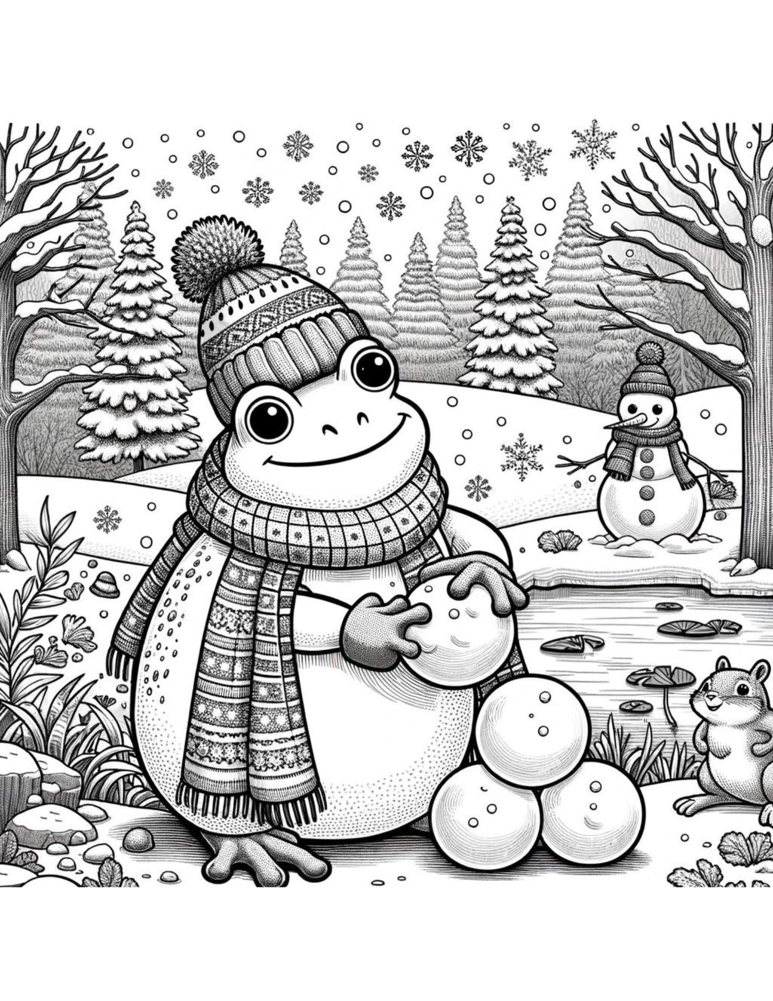 Leap Day Coloring Page ,20 Pages of Celebrating Frog Coloring Books ...