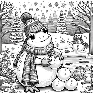 Leap Day Coloring Page ,20 Pages of Celebrating Frog Coloring Books ...