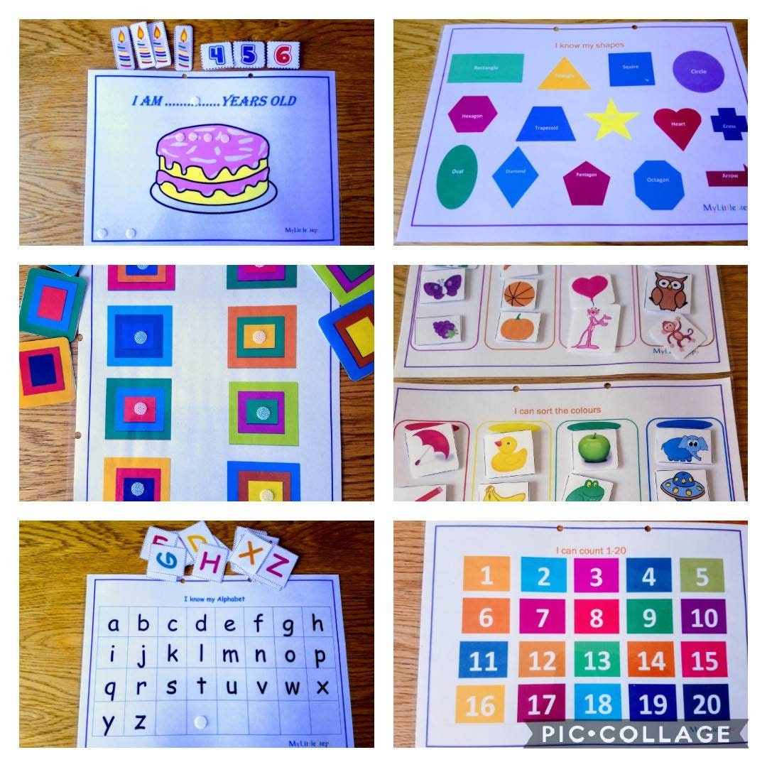 Toddler Learning Folder Nursery Learning Folder Preschool Activity ...