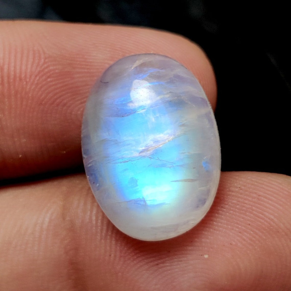 RAINBOW MOONSTONE Cabochon Gemstone 9Ct Good Quality Natural Etsy