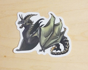 Wyvern Dragon Sticker - Etsy