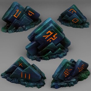 Cubic Runestones, Available in 28mm or 32mm Scale, Modular for Dnd and ...