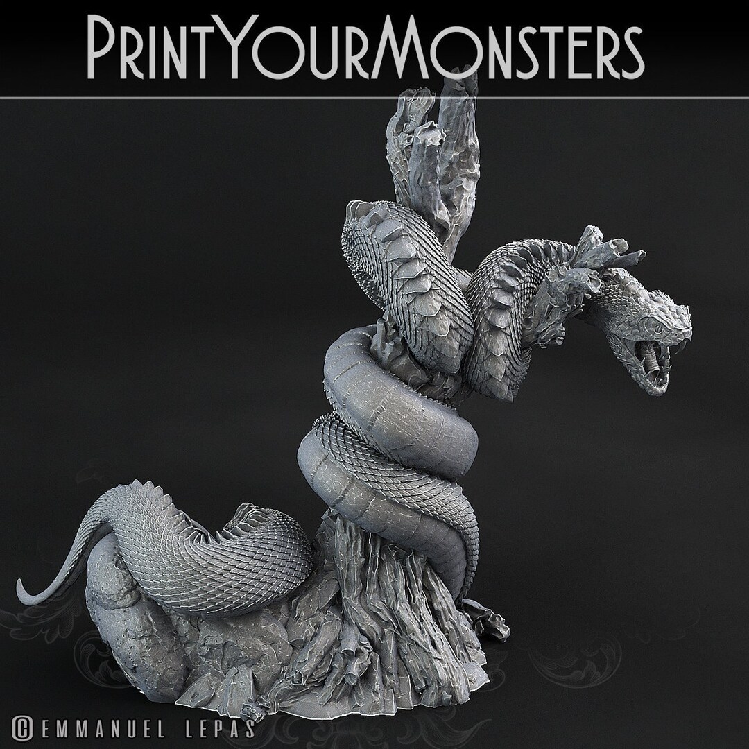 Legendary Rattlesnake, Available in 28 Mm or 32 Mm Scale, Modular for ...