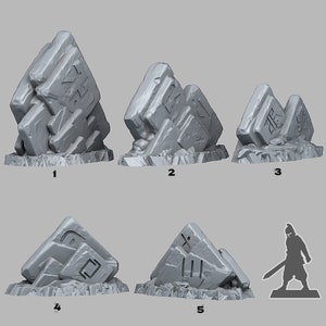 Cubic Runestones, Available in 28mm or 32mm Scale, Modular for Dnd and ...