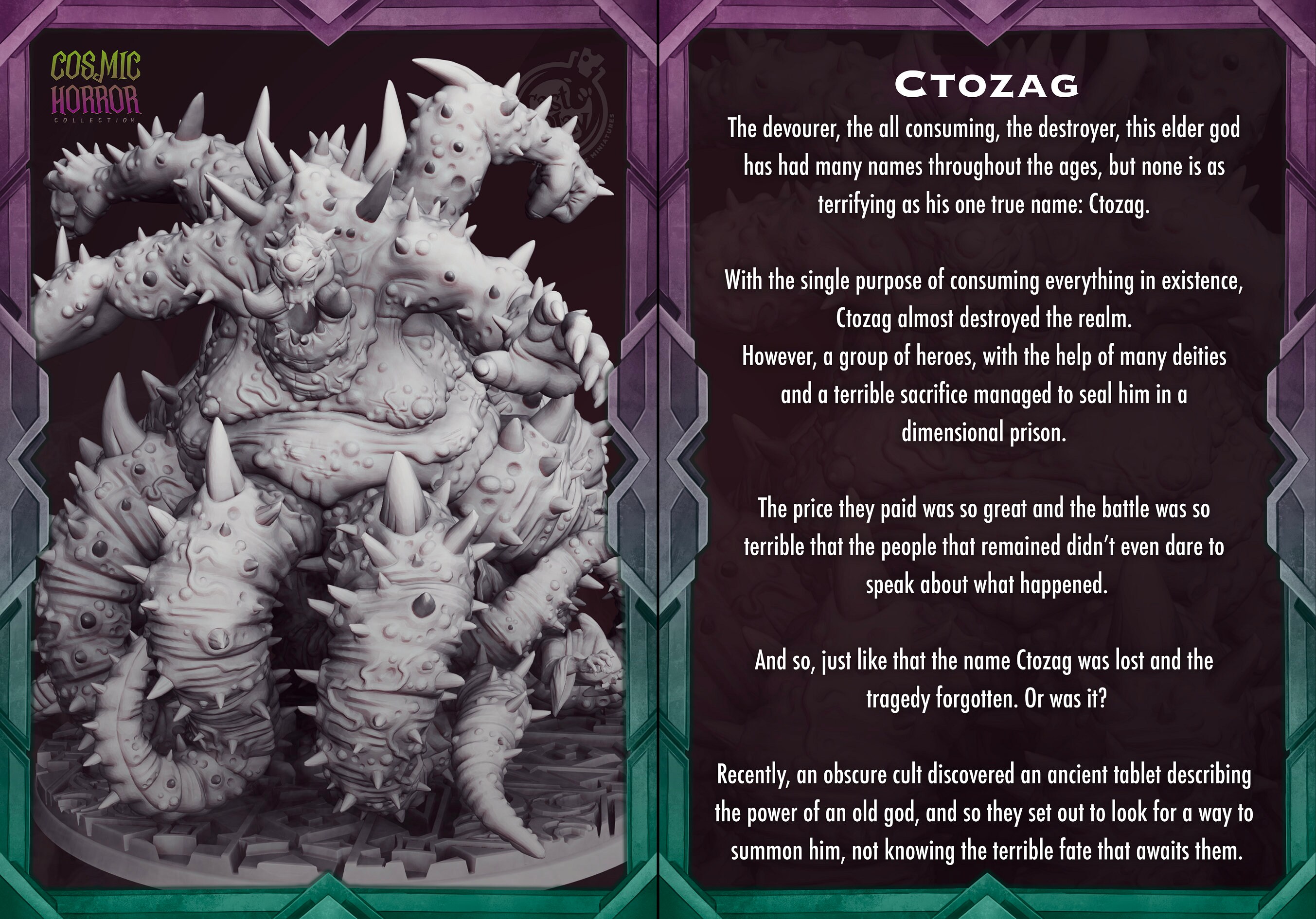 Ctozag Gott aus dem Cosmos Miniature DnD Tabletop RPG | Etsy