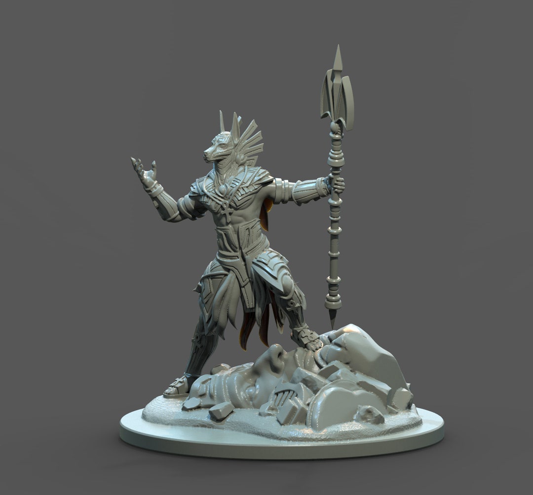 Anubis , God, Egypt Miniature 2 Variants Dnd Tabletop RPG Pathfinder ...