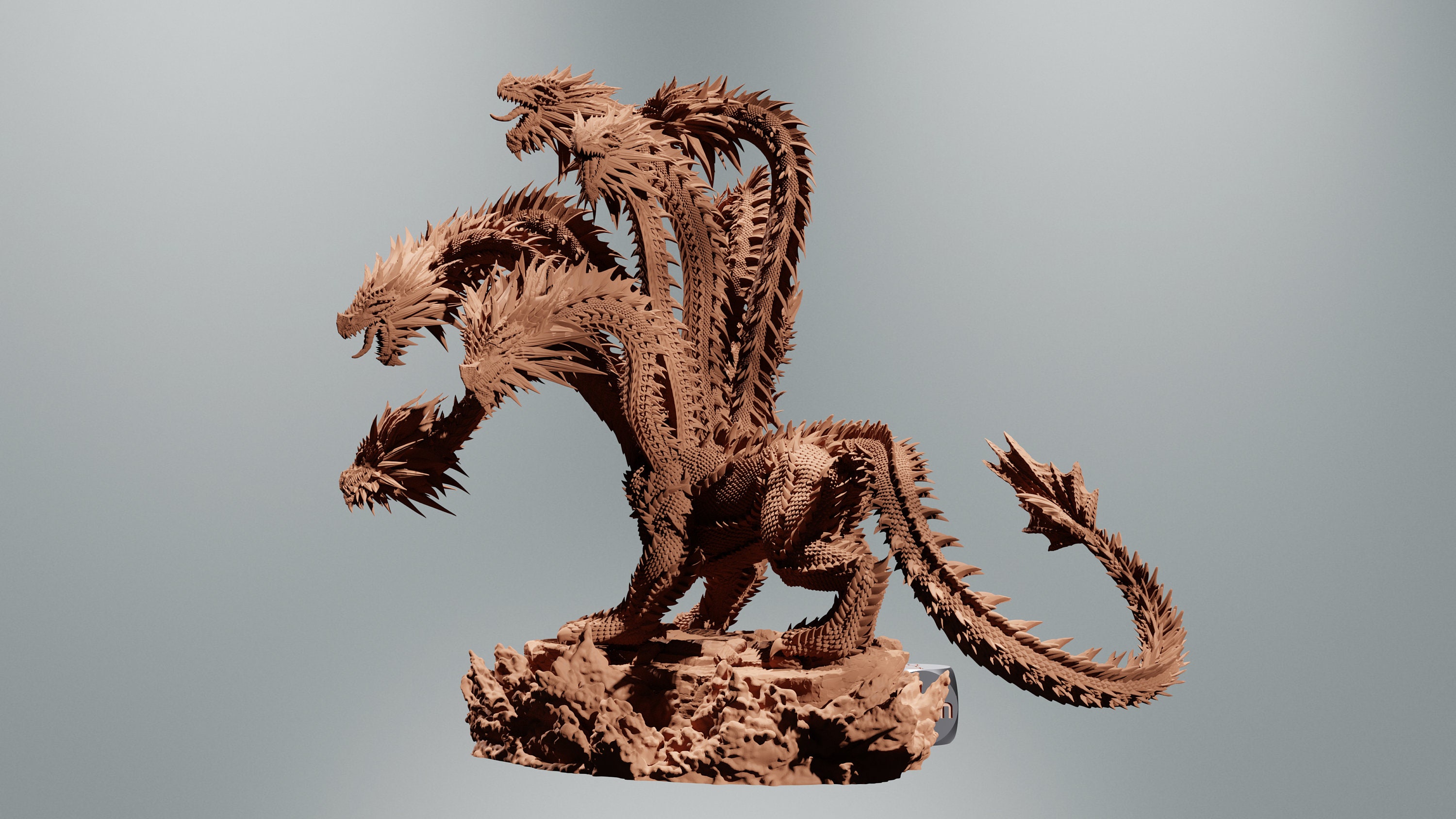 Hydra Monster Miniature DnD Tabletop RPG Pathfinder | Etsy