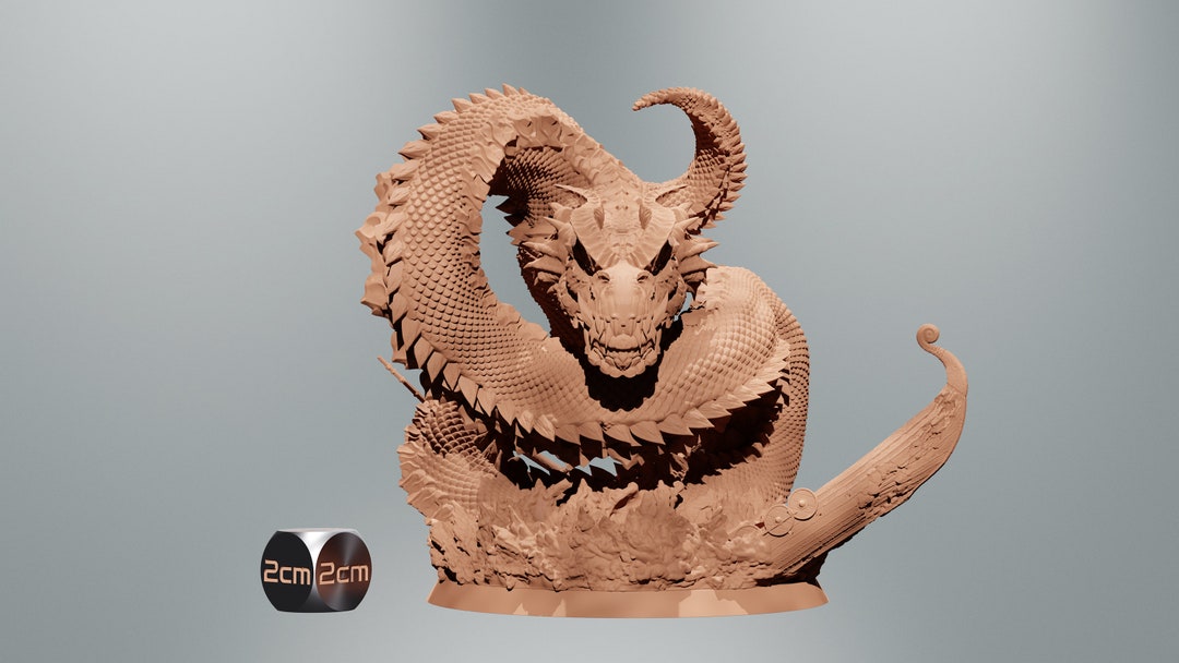 Midgard Snake, Jörmungandr Miniature 3 Base Sizes Dnd Tabletop RPG ...