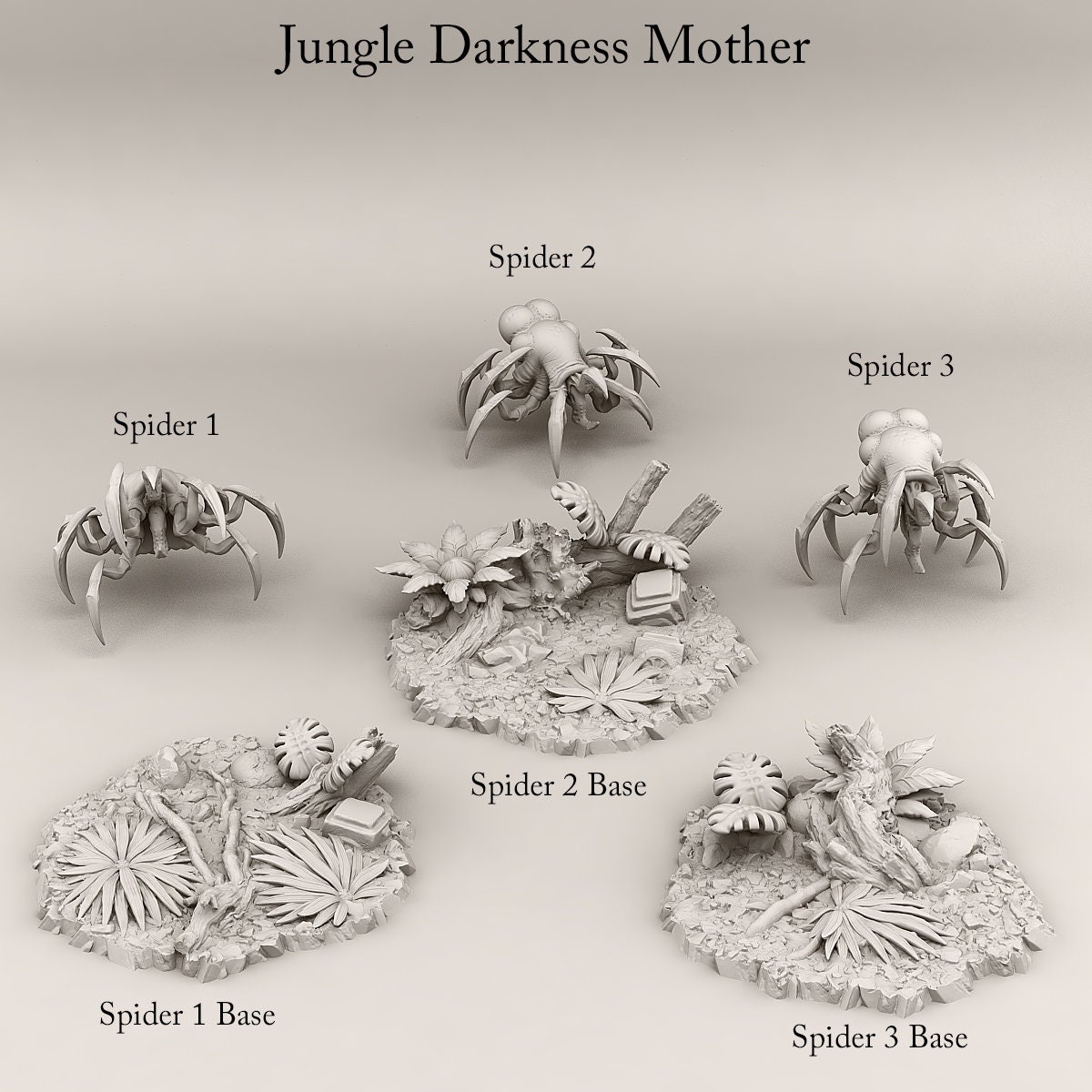 Mutated Spiders in 28mm or 32mm Scale Monsters for Tabletop - Etsy