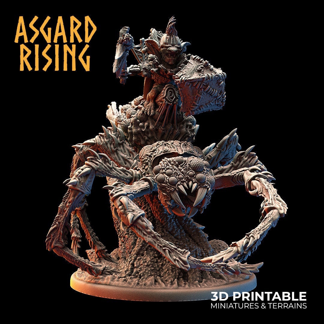 Goblin Chief on Spider Goblins Modular Fantasy Figures One - Etsy