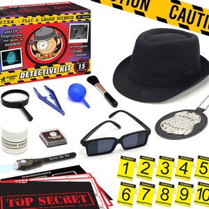 Kids Spy Detective Kit | Fingerprint Science STEM Toys Set - Etsy