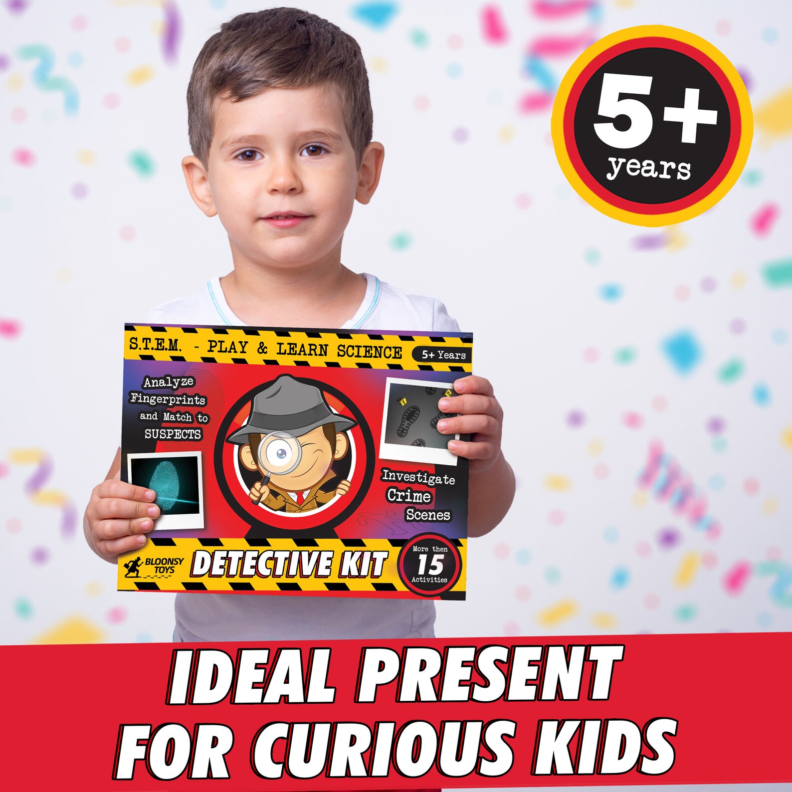 Kids Spy Detective Kit Fingerprint Science STEM Toys Set - Etsy
