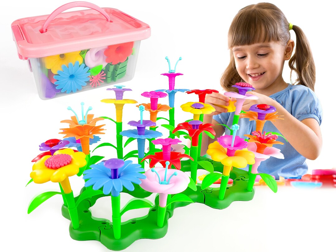 Flower Garden Building Toy Set for 3 4 5 6 Year Old Girls - Etsy
