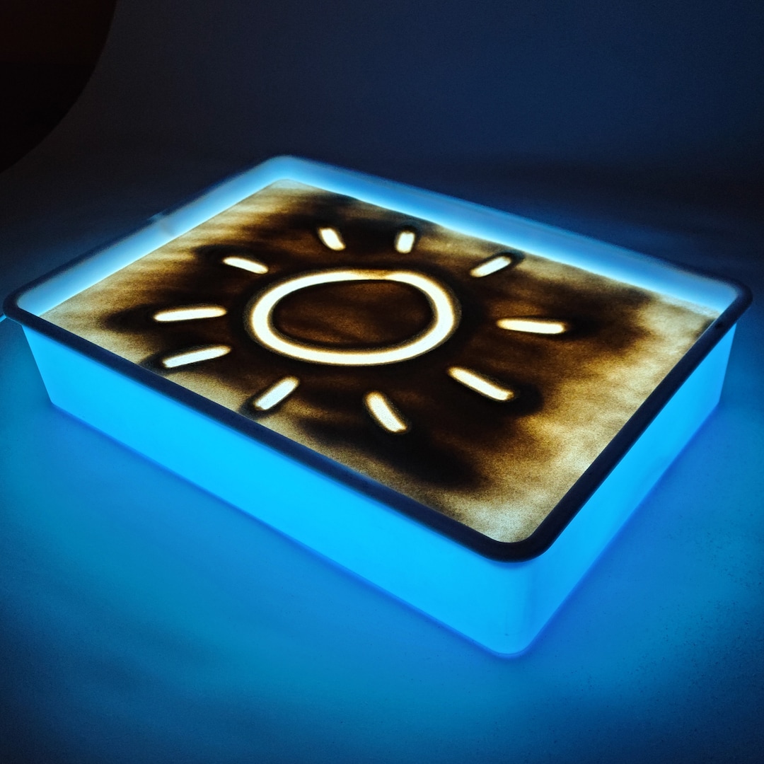 Sand Drawing Light Box Sand Painting Sand Art Light Box for Kids - Etsy