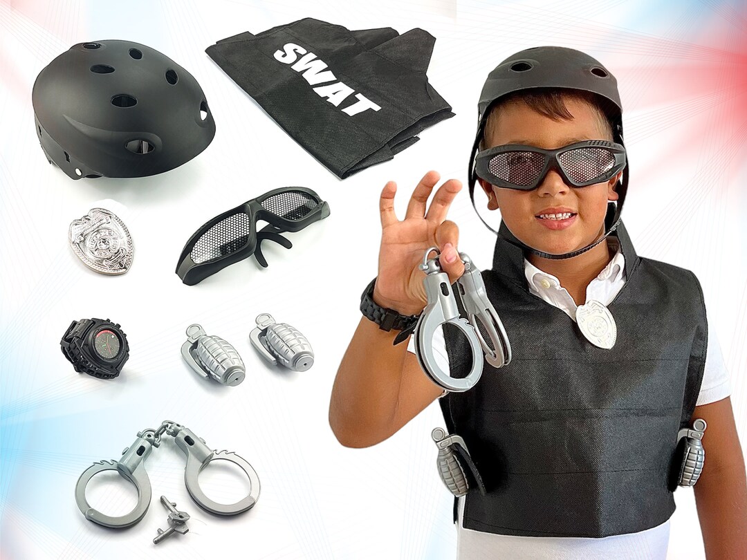 Kids SWAT Police Officer Costume and Gear - Etsy