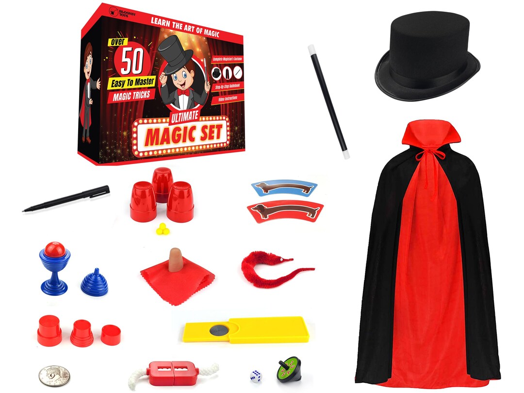 Magic Kit for Kids Magic Tricks Set for Kids Age 6 8 10 12 Magician ...
