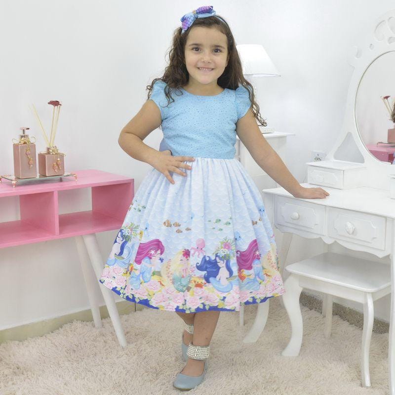 Girl's Mermaids Squids and Goldfish Dress Birthday Party - Etsy