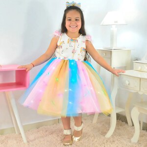 Enchanted Carousel Dress With LED and Beautiful Hair Bow - Etsy