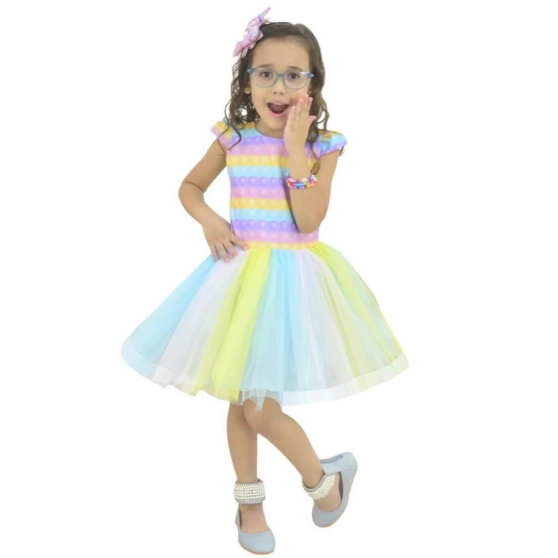 Pop It Fidget Toy Dresses Tutu Skirt Birthday Baby and Girl - Etsy
