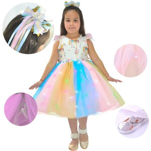 Enchanted Carousel Dress With LED and Beautiful Hair Bow - Etsy