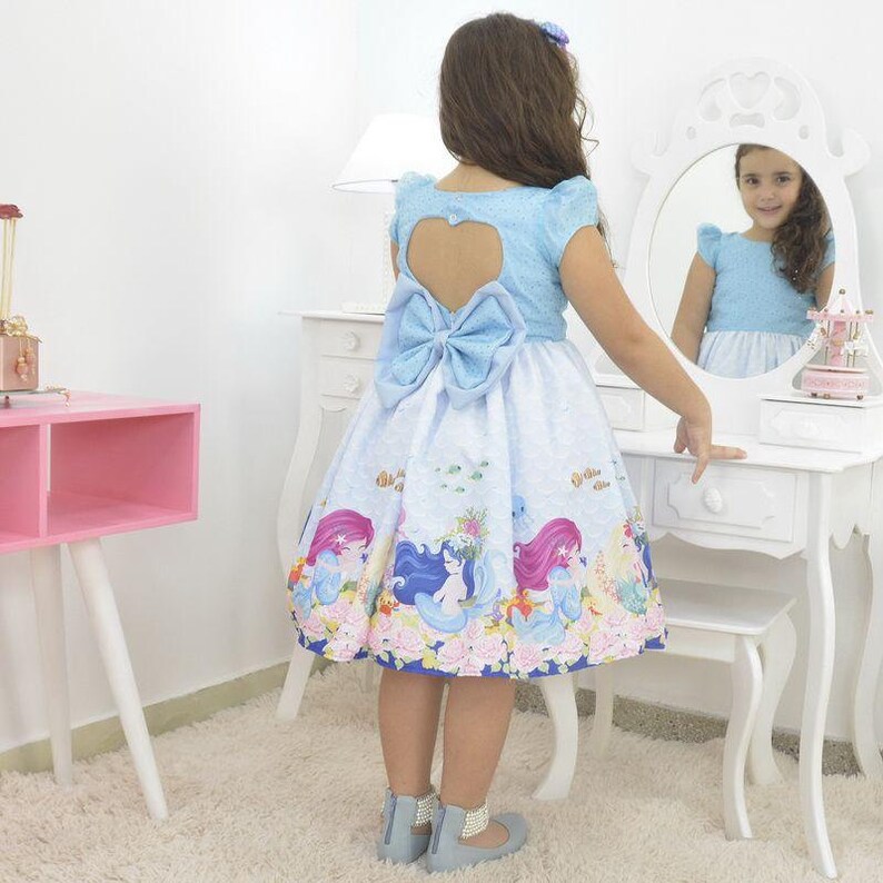 Girl's Mermaids Squids and Goldfish Dress Birthday Party - Etsy