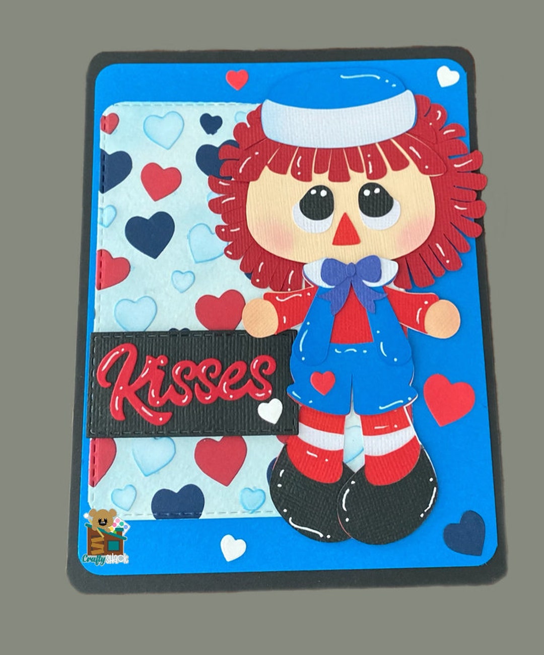 Rag Doll Cards Celebration Card Premade Rag Dolls Card Paper Piecing ...