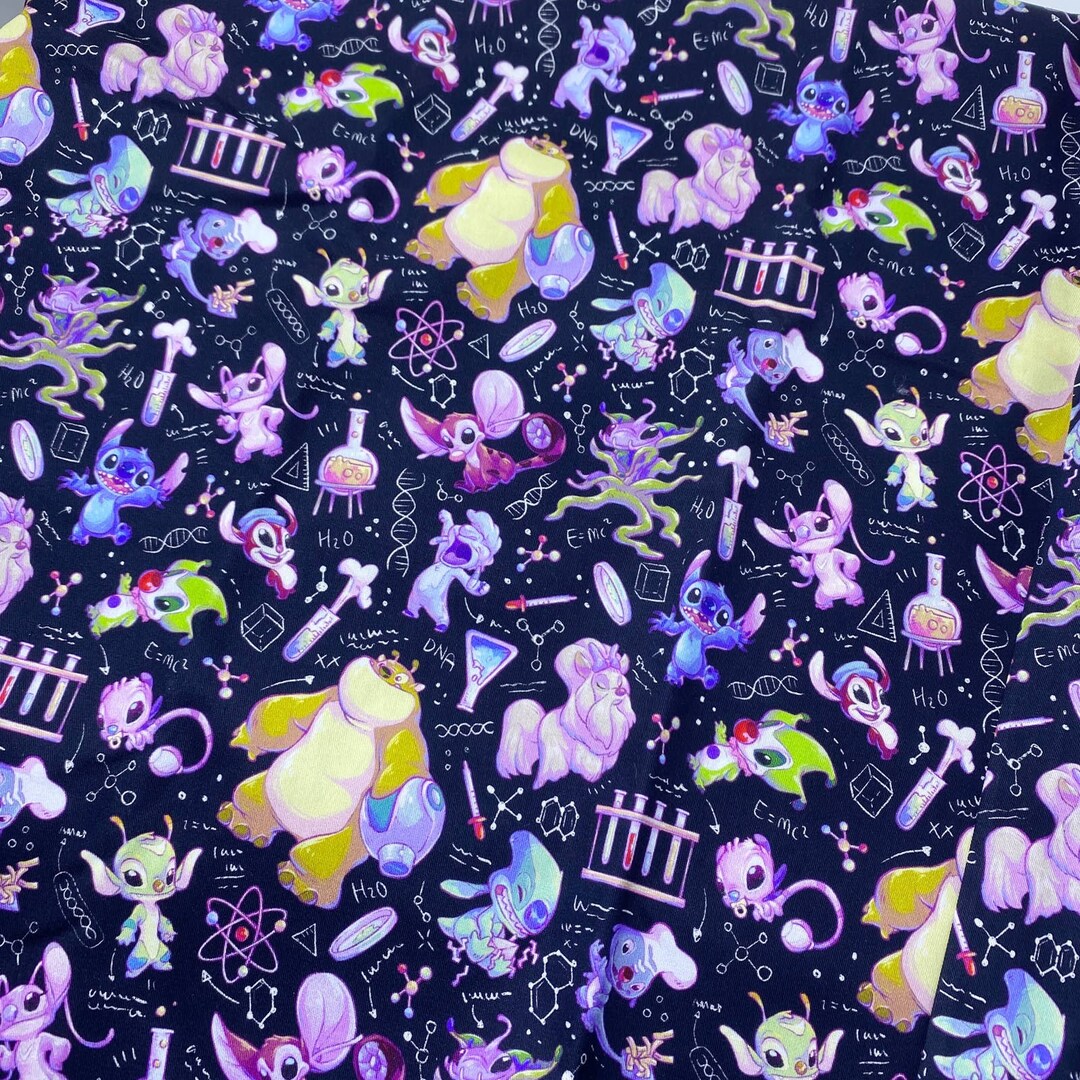 Disney Lilo & Stitch Science Fabric - Etsy