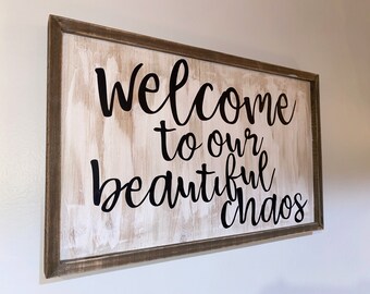 White Washed Sign - Etsy