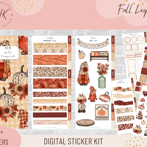 Fall Planner Stickers - Etsy