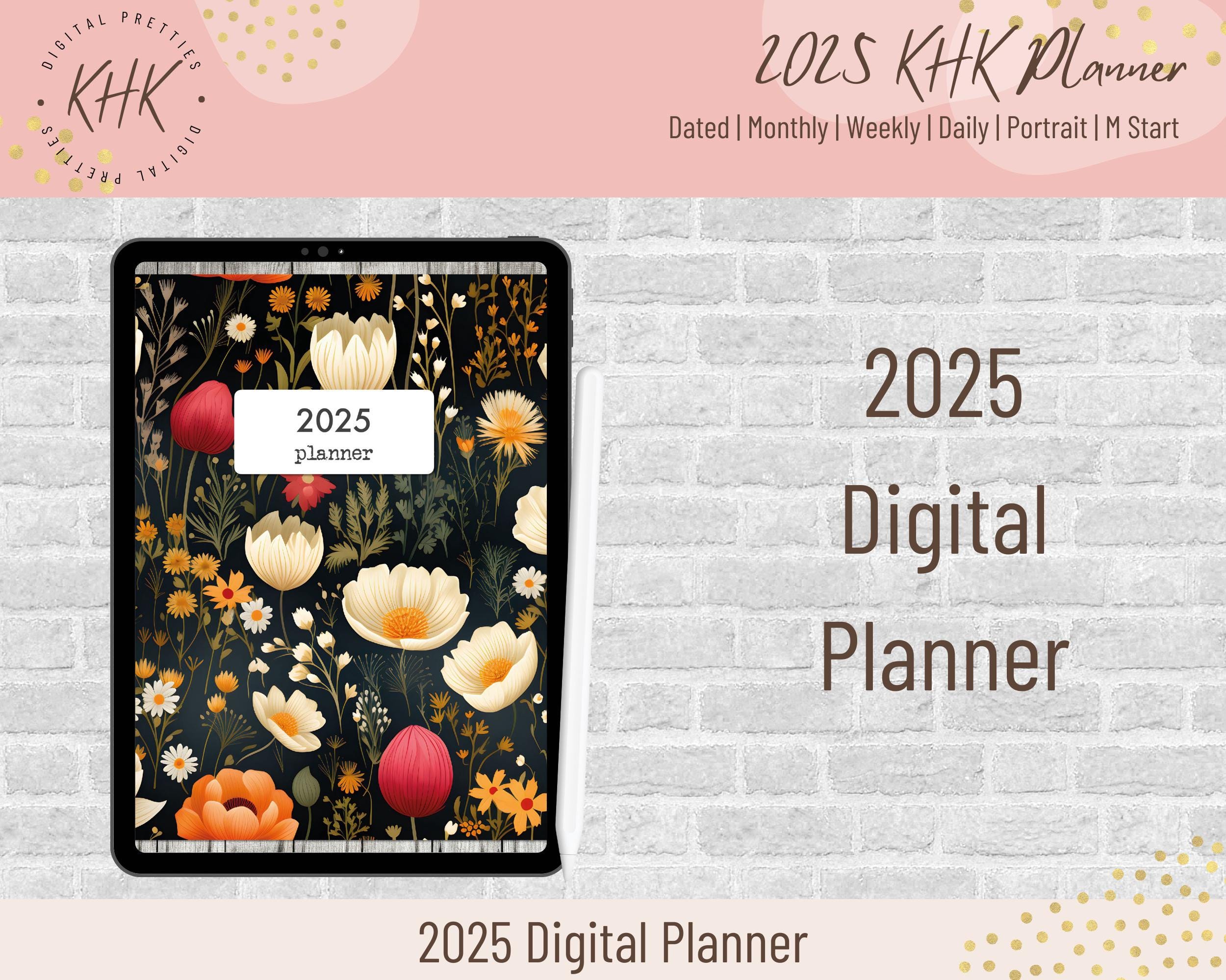 Digital Planner | KHK 2025 Planner | Monthly/weekly/daily Planner | 2025 Dated - Etsy