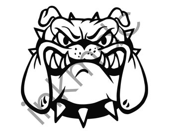 Bulldog Mascot | Etsy