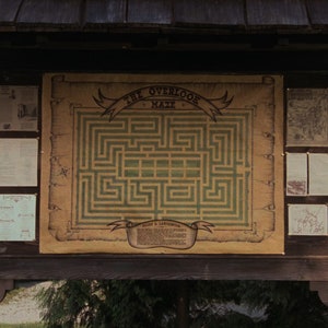 The Overlook Maze Map the Shining - Etsy