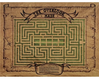 The Shining Overlook Hotel Hedge Maze Map - Etsy