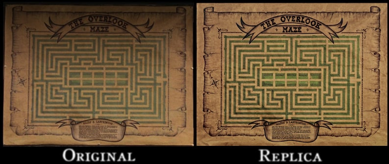 The Overlook Maze Map the Shining - Etsy