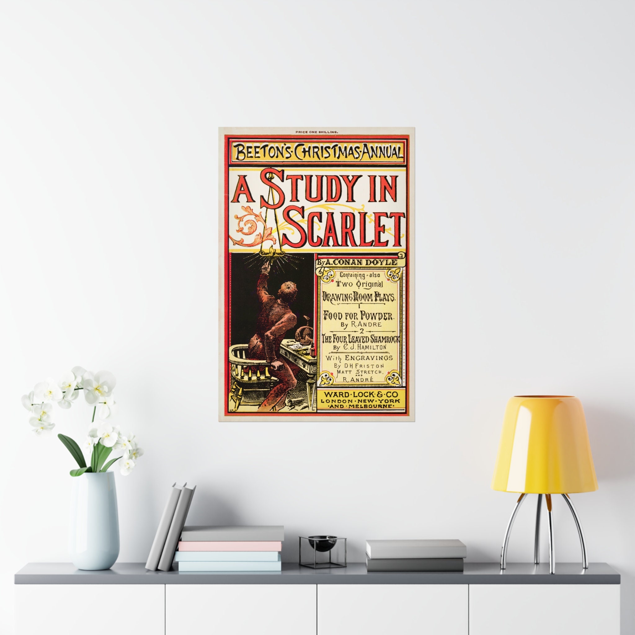 A Study in Scarlet First Sherlock Holmes Story Ever - Etsy