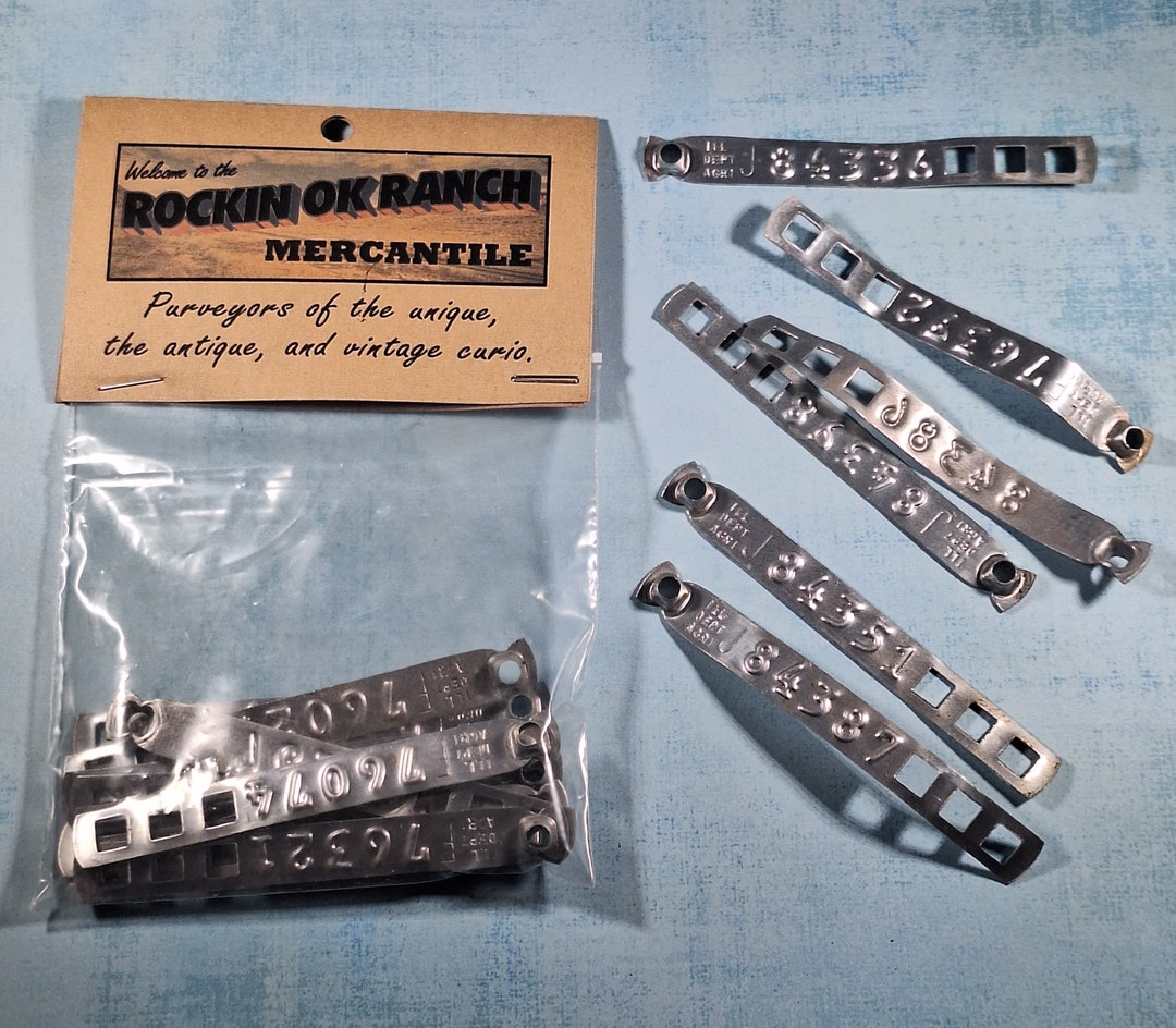 Vintage Chicken Metal Leg Bands, Poultry Wing Bands, Metal Tags, Craft ...