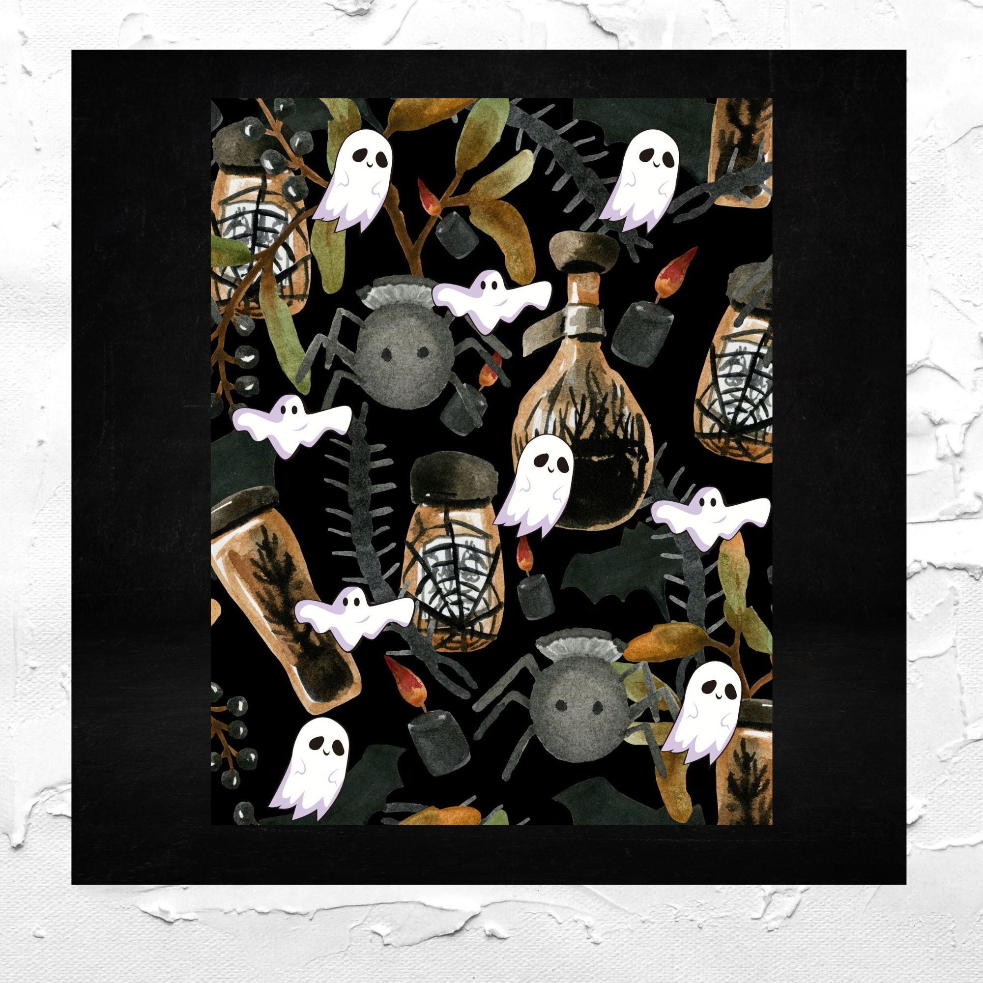 15 Halloween Digital Paper|craft Journaling Scrapbooking|instant ...