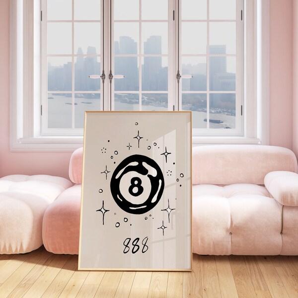Stussy 8 Ball Poster - Etsy UK