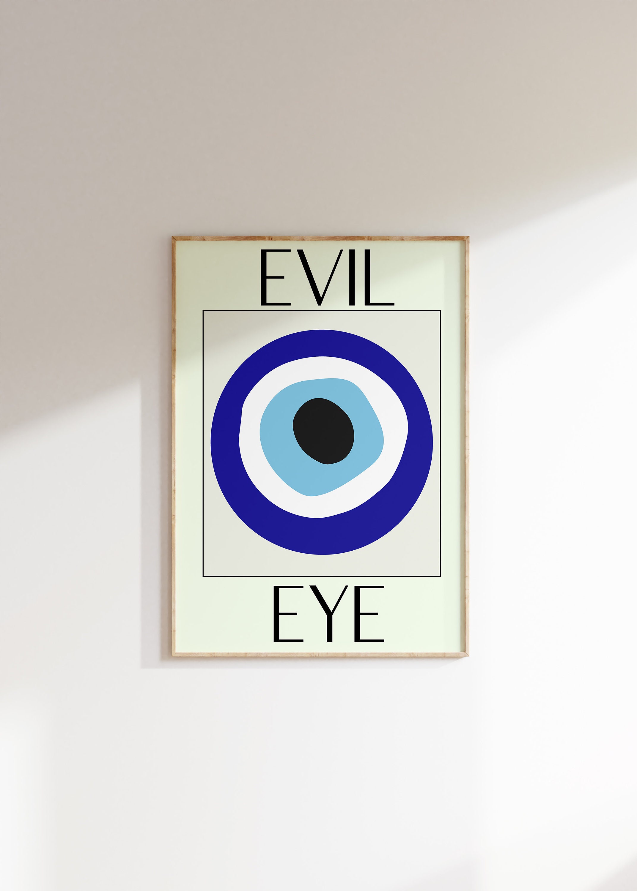 Evil Eye Print Evil Eye Poster Boho Prints Graphic Art - Etsy