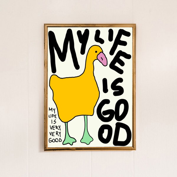 Life is Good Poster - Etsy